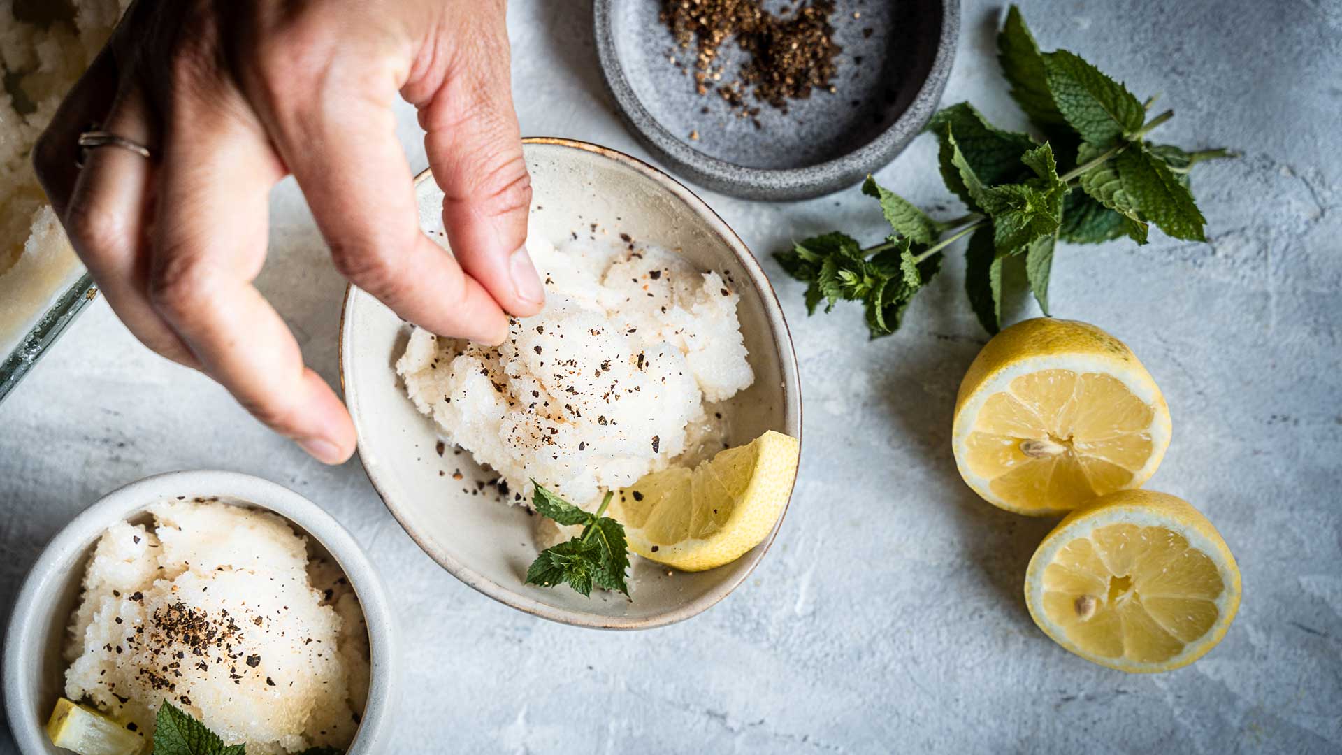 Zitronensorbet Rezept